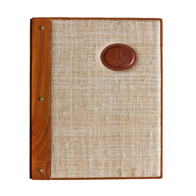 Canvas & Wood Combo Menu Cover – PHS