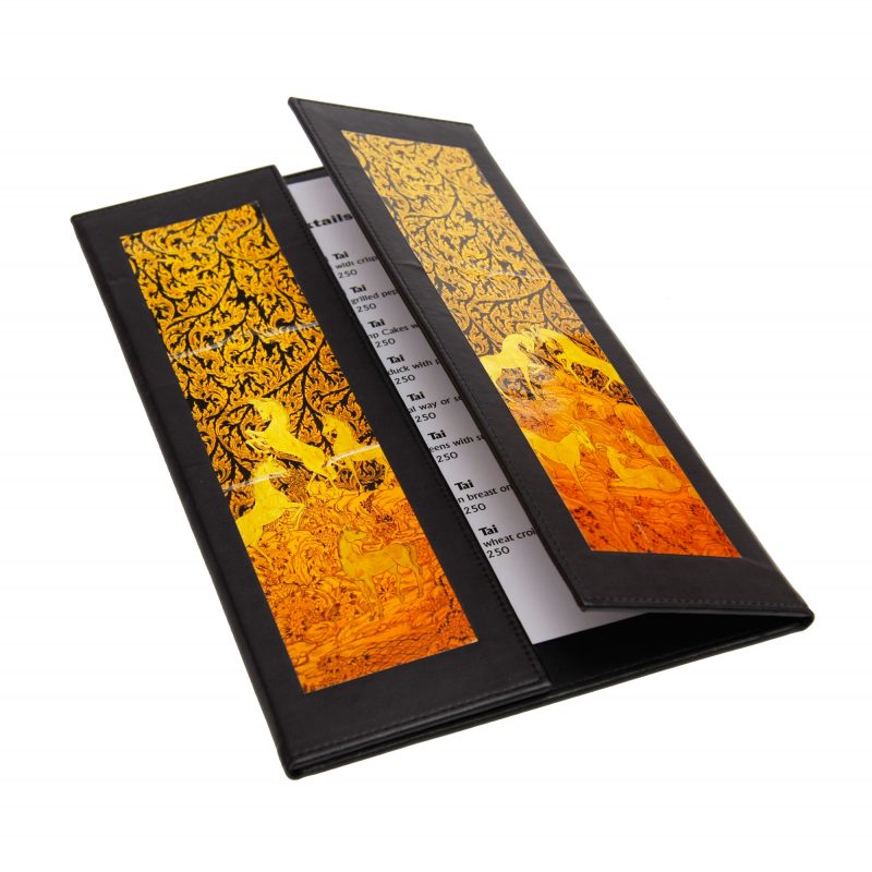 Paper & Vegan Leather Menu Cover – PHS