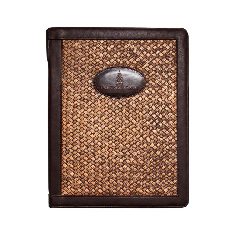 Rattan & Vegan Leather Combo Menu Cover – PHS