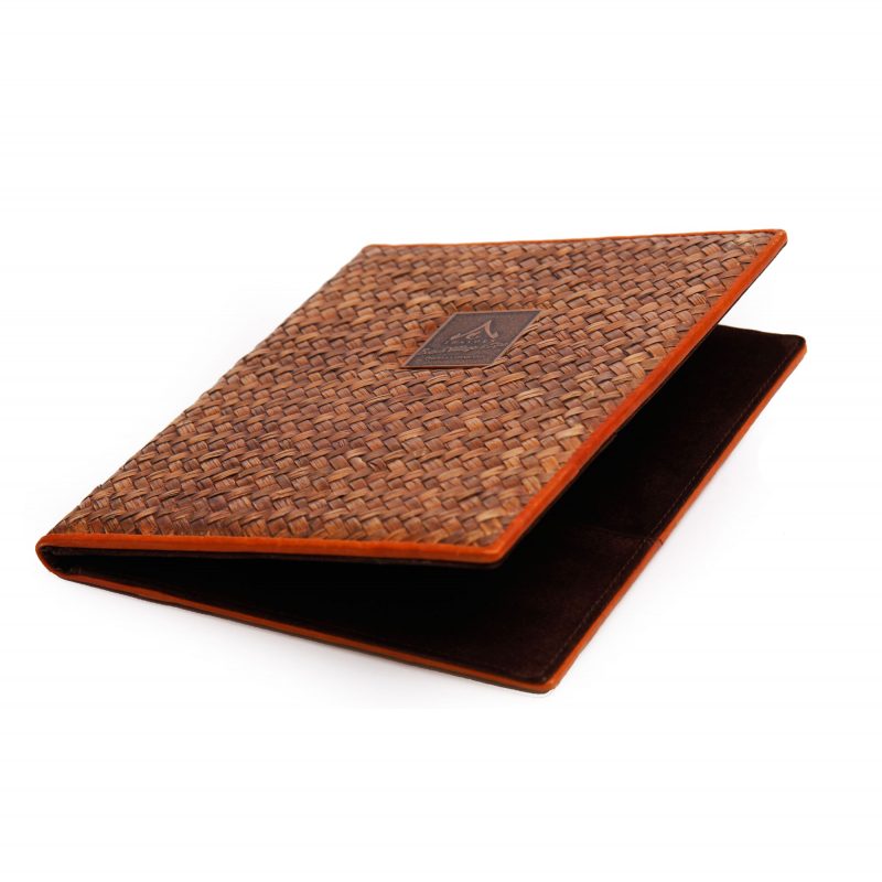 Rattan & Vegan Leather Combo Menu Cover – PHS