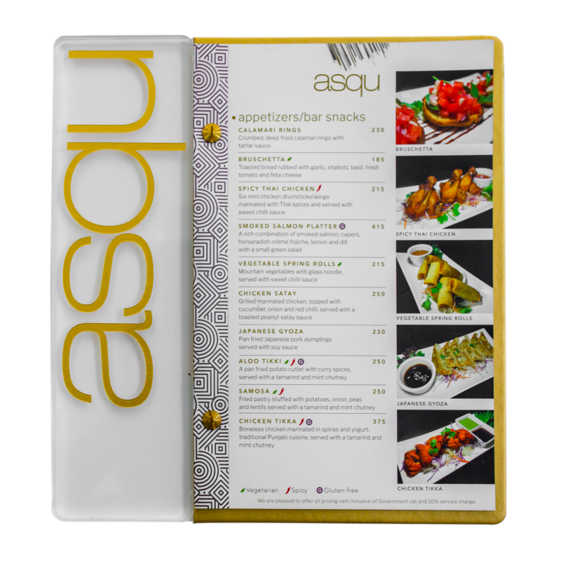 Acrylic Menus – PHS